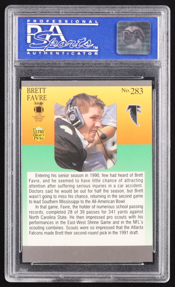 Brett Favre 1991 Ultra #283 RC (PSA 9) | Pristine Auction
