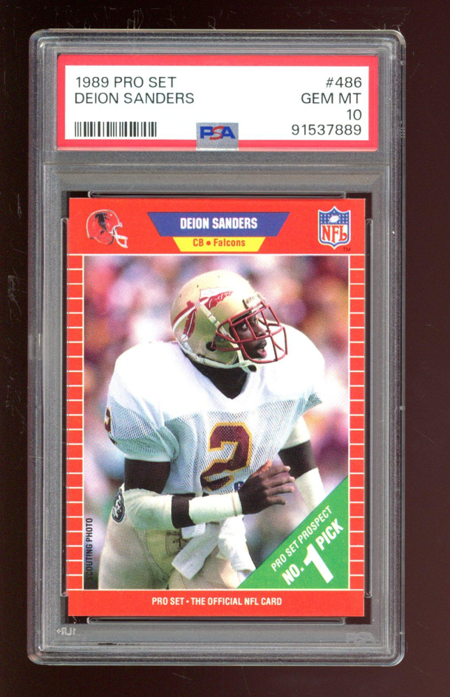 Deion Sanders 1989 Pro Set #486 (PSA 10) | Pristine Auction