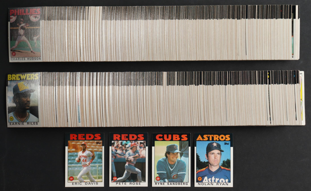 1986 Topps Complete Set of (792) Baseball Cards with Nolan Ryan #100 ...