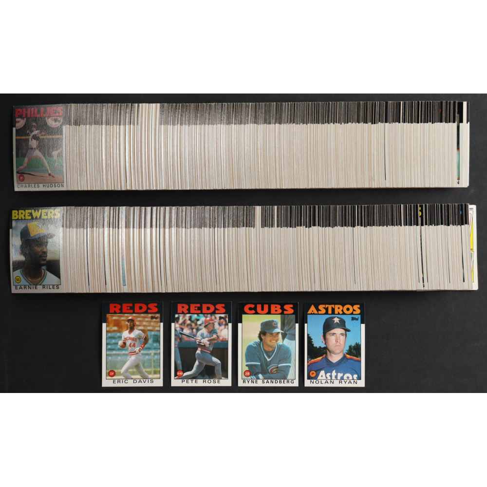 1986 Topps Complete Set of (792) Baseball Cards with Nolan Ryan #100 ...