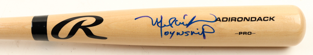 Manny Ramirez Signed Rawlings Adirondack Pro Baseball Bat Inscribed "04 WS MVP" (Beckett ...