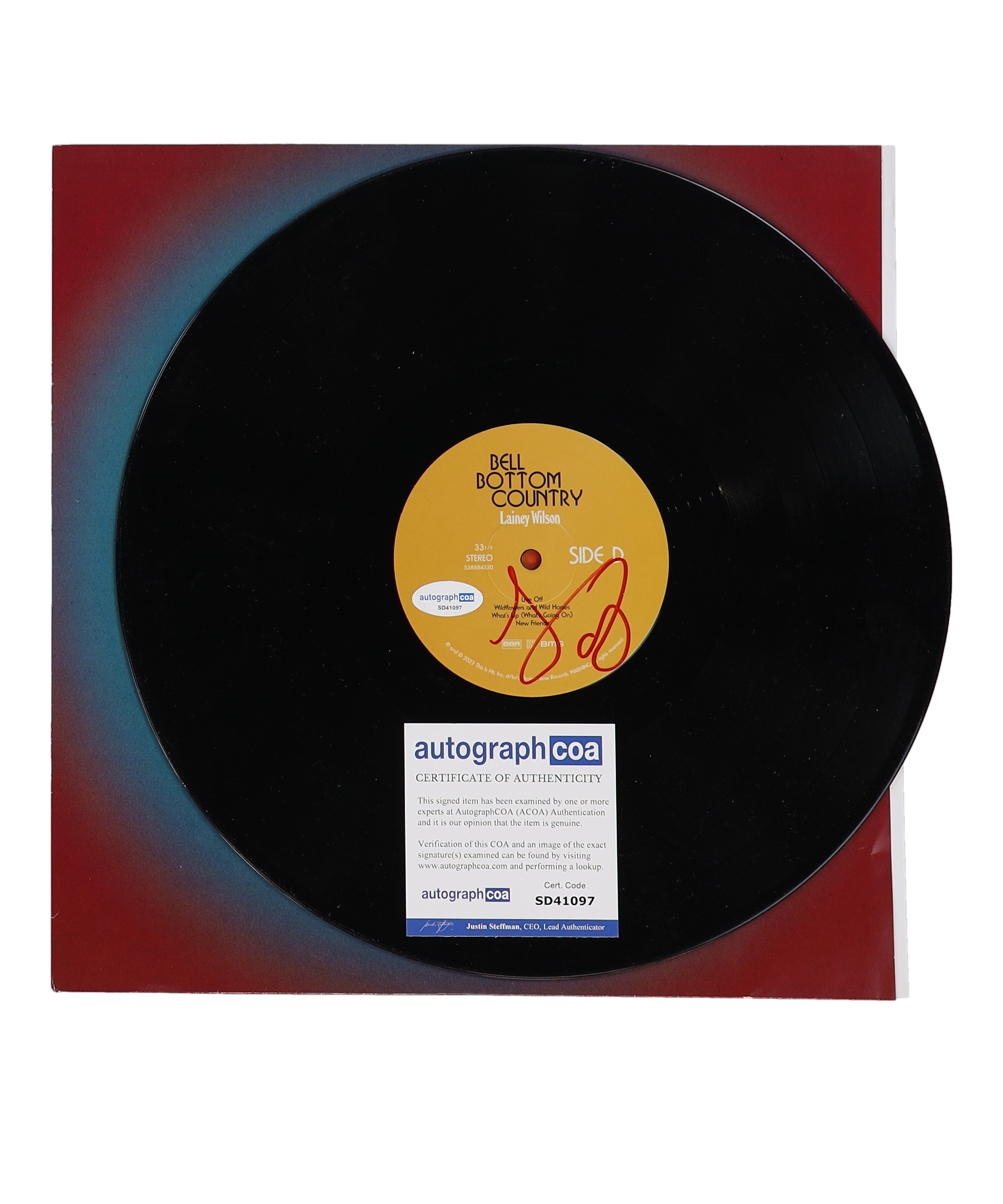 Lainey Wilson Signed "Bell Bottom Country" Vinyl Record (AutographCOA ...