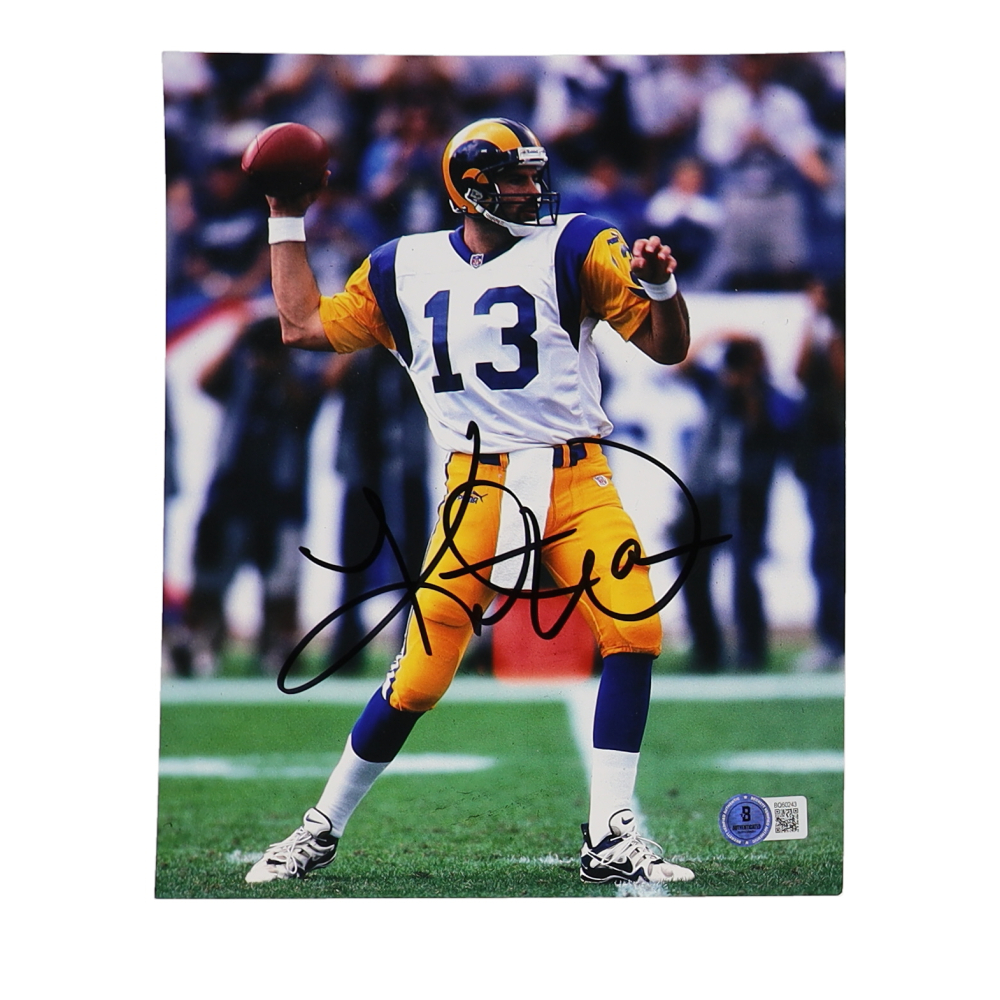 Kurt Warner Signed Rams 8x10 Photo (Beckett) | Pristine Auction