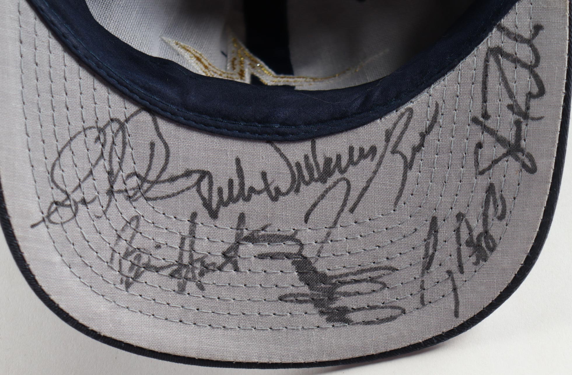 Astros Adjustable Snapback Hat Signed By (7) With Jeff Bagwell, Craig ...