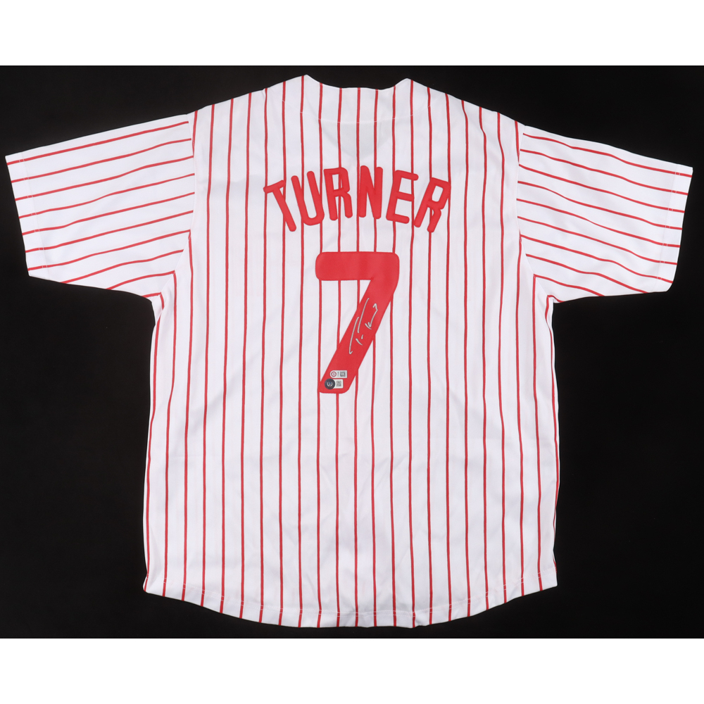 Trea Turner Signed Phillies Jersey (Beckett & Turner) | Pristine Auction