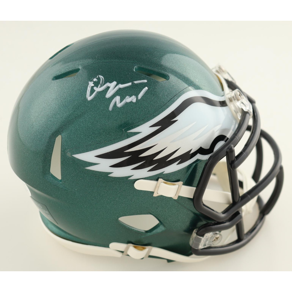 Quinyon Mitchell Signed Eagles Speed Mini Helmet (JSA) | Pristine Auction