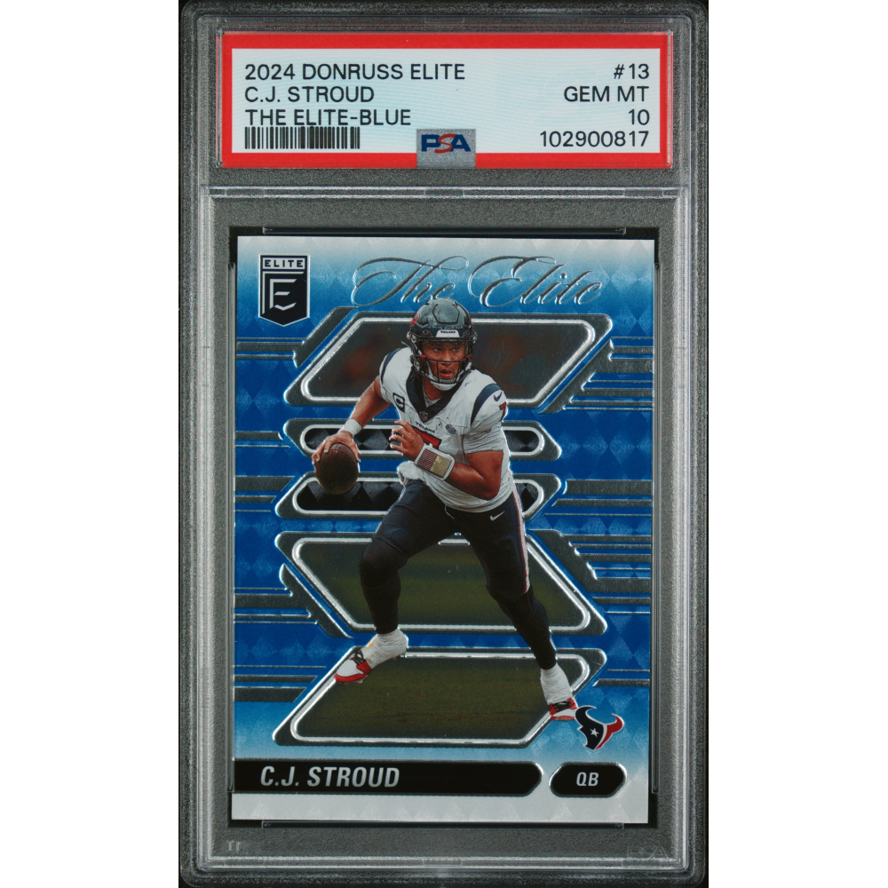 CJ Stroud 2024 Elite The Elite Blue #13 #05/25 (PSA 10) | Pristine Auction