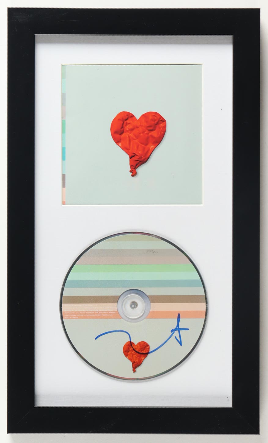 Kanye West Signed Custom Framed "808s & Heartbreak" CD Disc Display ...