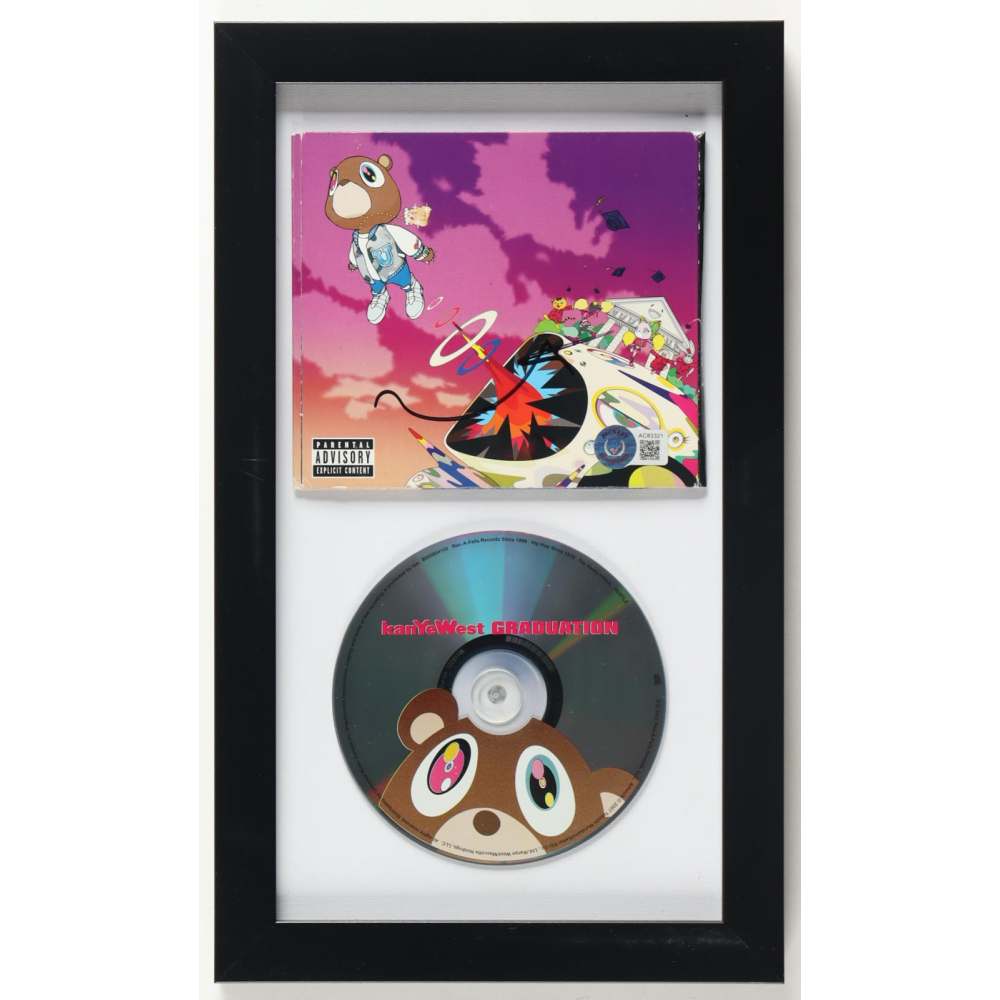 Kanye West Signed Custom Framed "Graduation" CD Jacket Display (Beckett ...