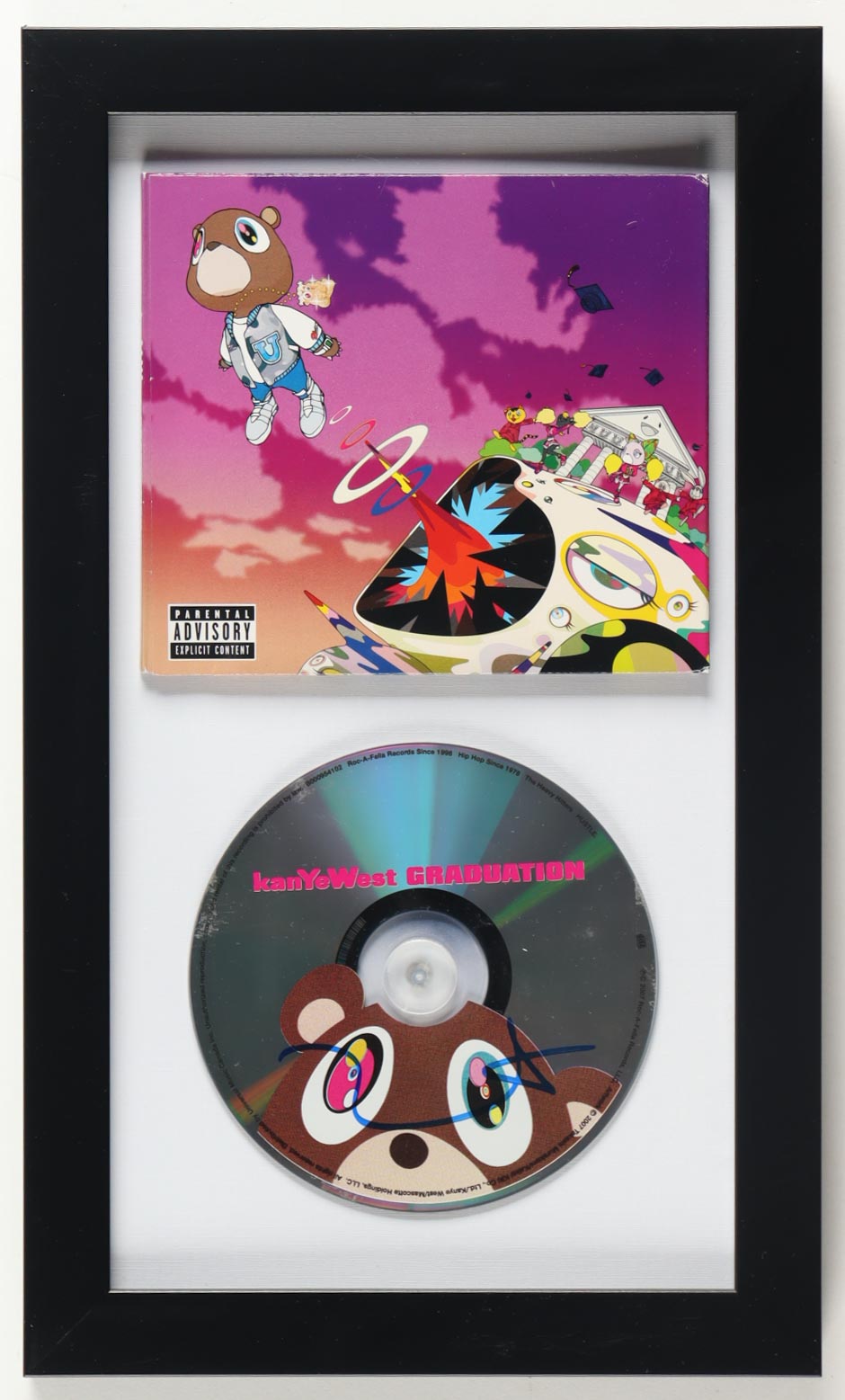 Kanye West Signed Custom Framed "Graduation" CD Disc Display (Beckett ...