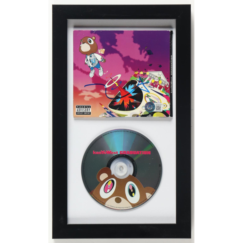 Kanye West Signed Custom Framed "Graduation" CD Jacket Display (Beckett ...