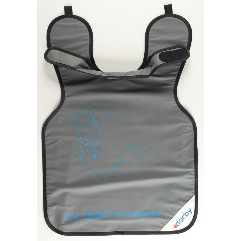 Britt Baker Signed Dental X-Ray Apron Inscribed "DMD" & "AEW Women's ...