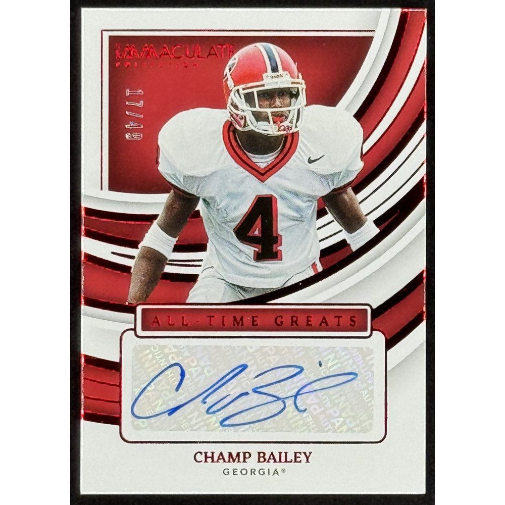 Champ Bailey 2022 Immaculate Collection Collegiate All Time Greats ...