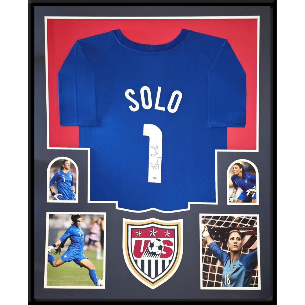 Hope Solo Signed Custom Framed Jersey Display (RSA) | Pristine Auction