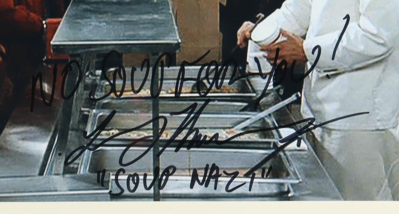 Larry Thomas Signed "Seinfeld" Framed Photo Inscribed "No Soup For You ...