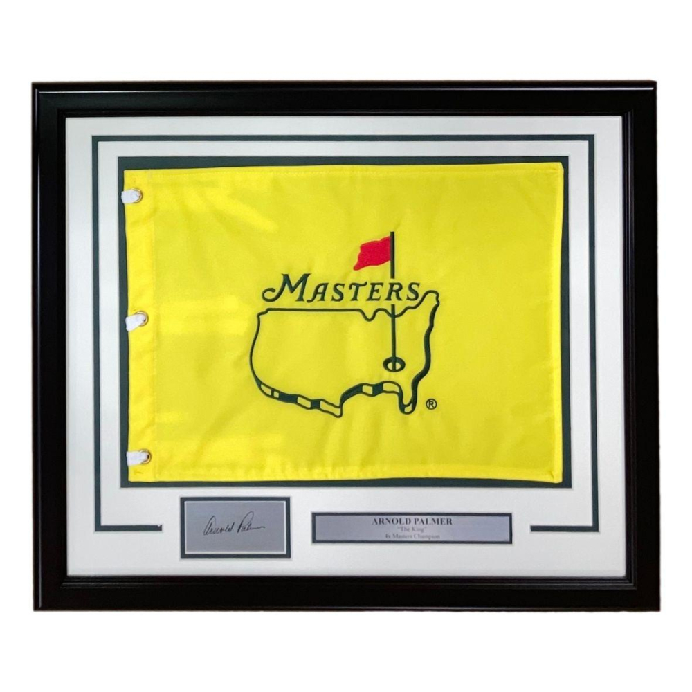 Arnold Palmer Masters Custom Framed Flag Display | Pristine Auction