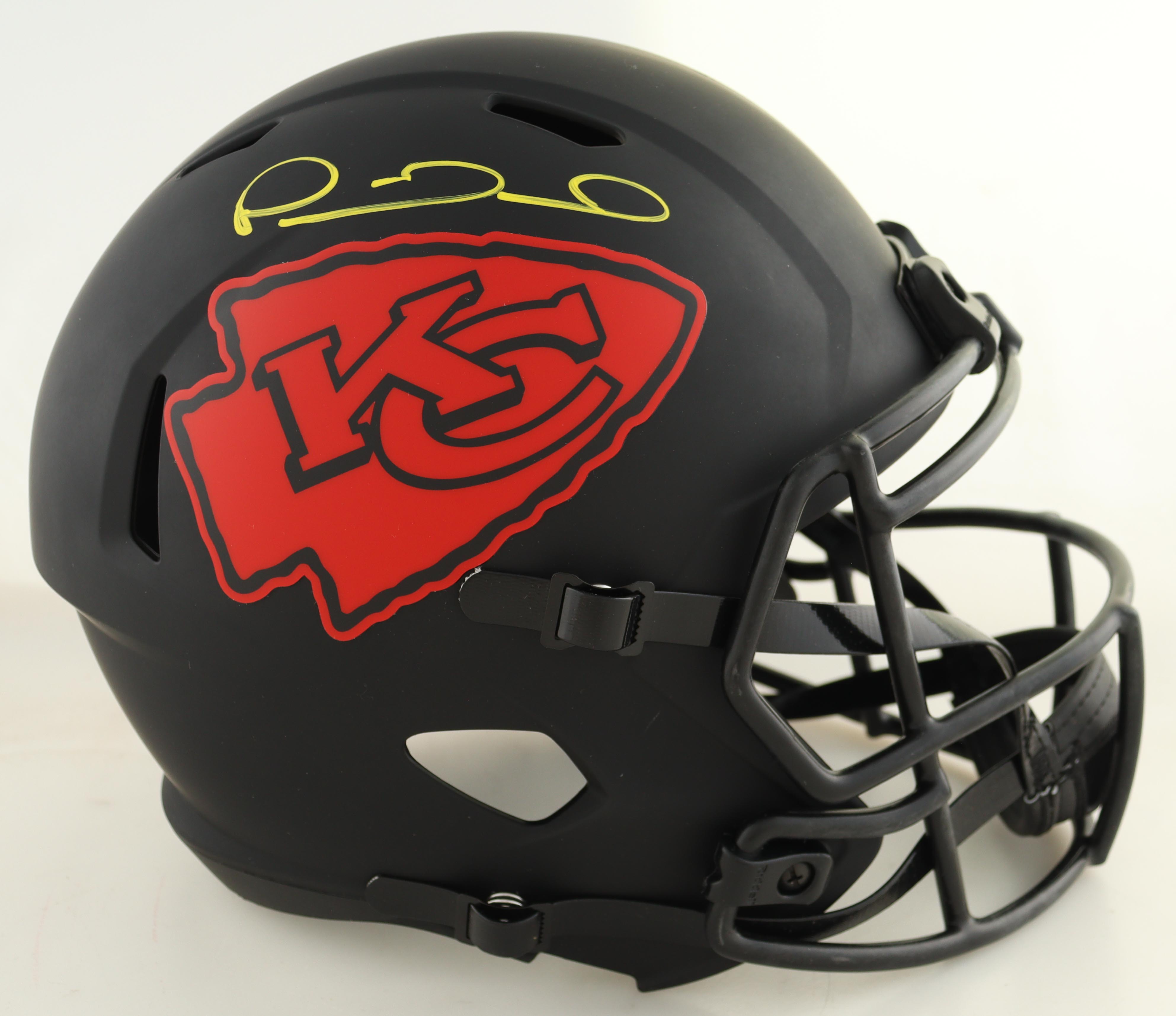 Patrick Mahomes Signed Chiefs Full-Size Eclipse Alternate Speed Helmet ...