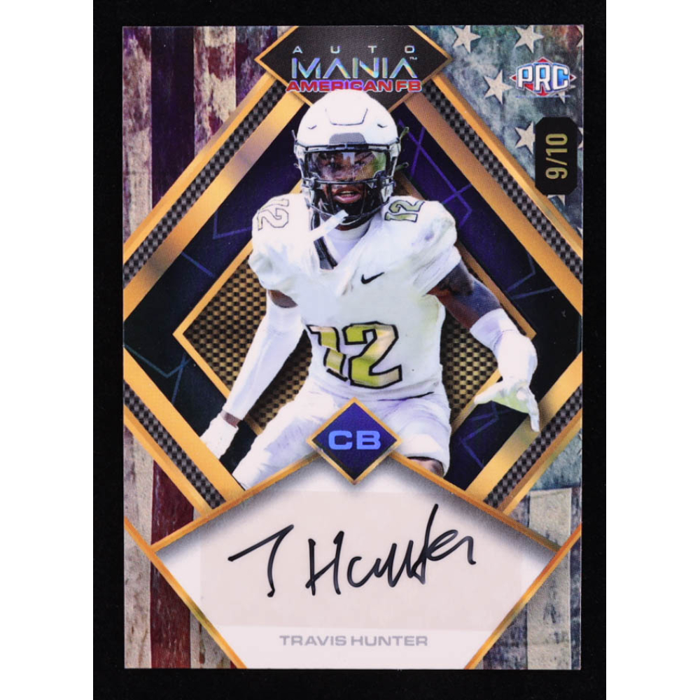 Travis Hunter 2024 Wild Card Auto Mania American FB Autographs Diamond ...
