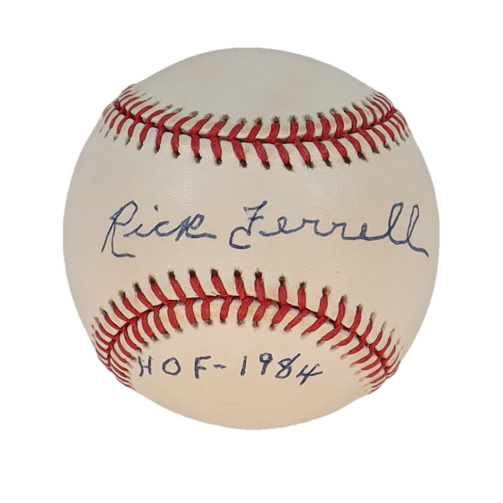 Rick Ferrell Signed OAL Baseball Inscribed "HOF-1984" (PSA) | Pristine ...