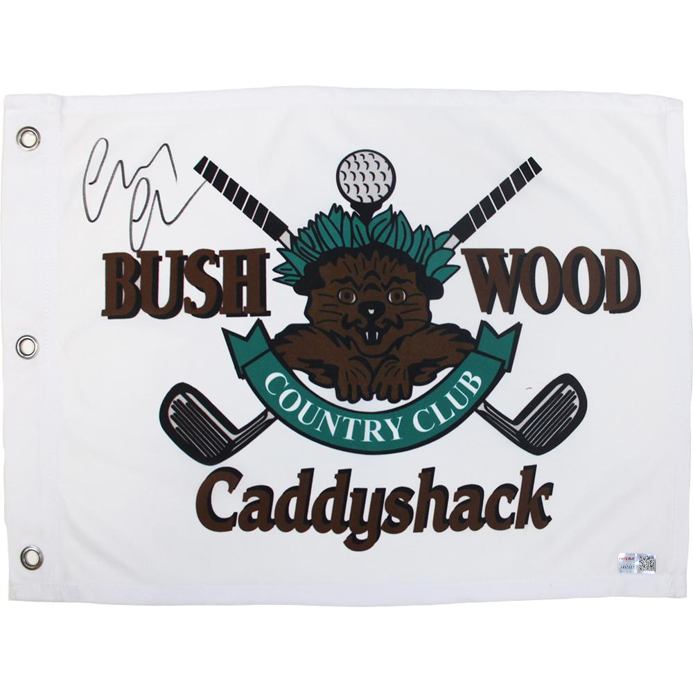 Chevy Chase Signed "Caddyshack" Bushwood Country Club Pin Flag (Tristar ...