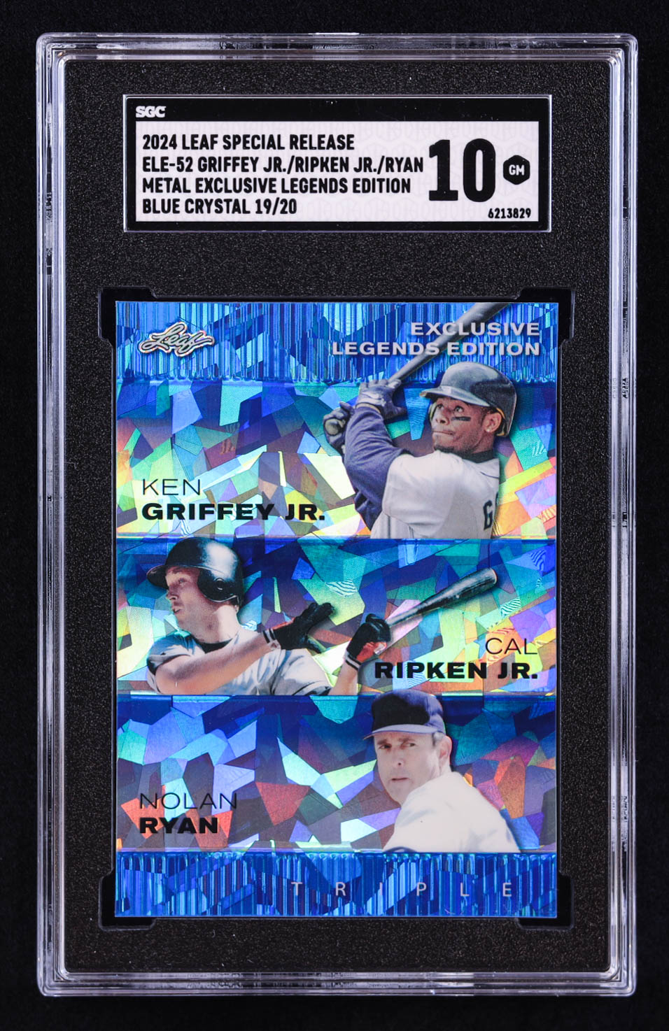 Ken Griffey Jr. / Cal Ripken Jr. / Nolan Ryan 2024 Leaf Special Release ...