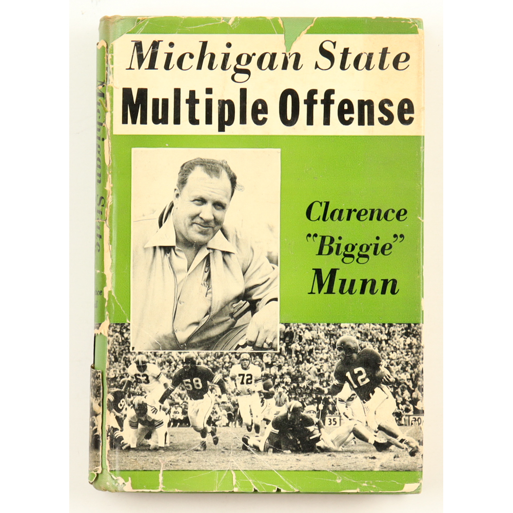 Clarence "Biggie" Munn Signed "Michigan State: Multiple Offense" Hard ...