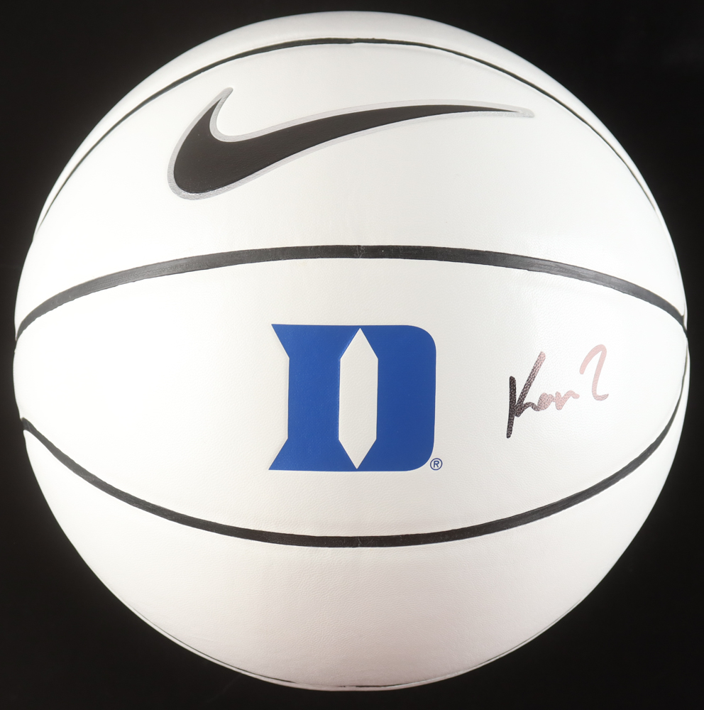 Kon Knueppel Signed Duke Blue Devils Logo Basketball (JSA) | Pristine ...