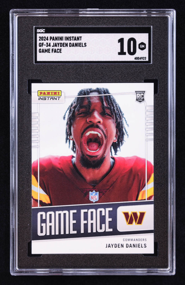 Jayden Daniels 2024 Panini Instant Game Face #GF34 RC (SGC 10 ...
