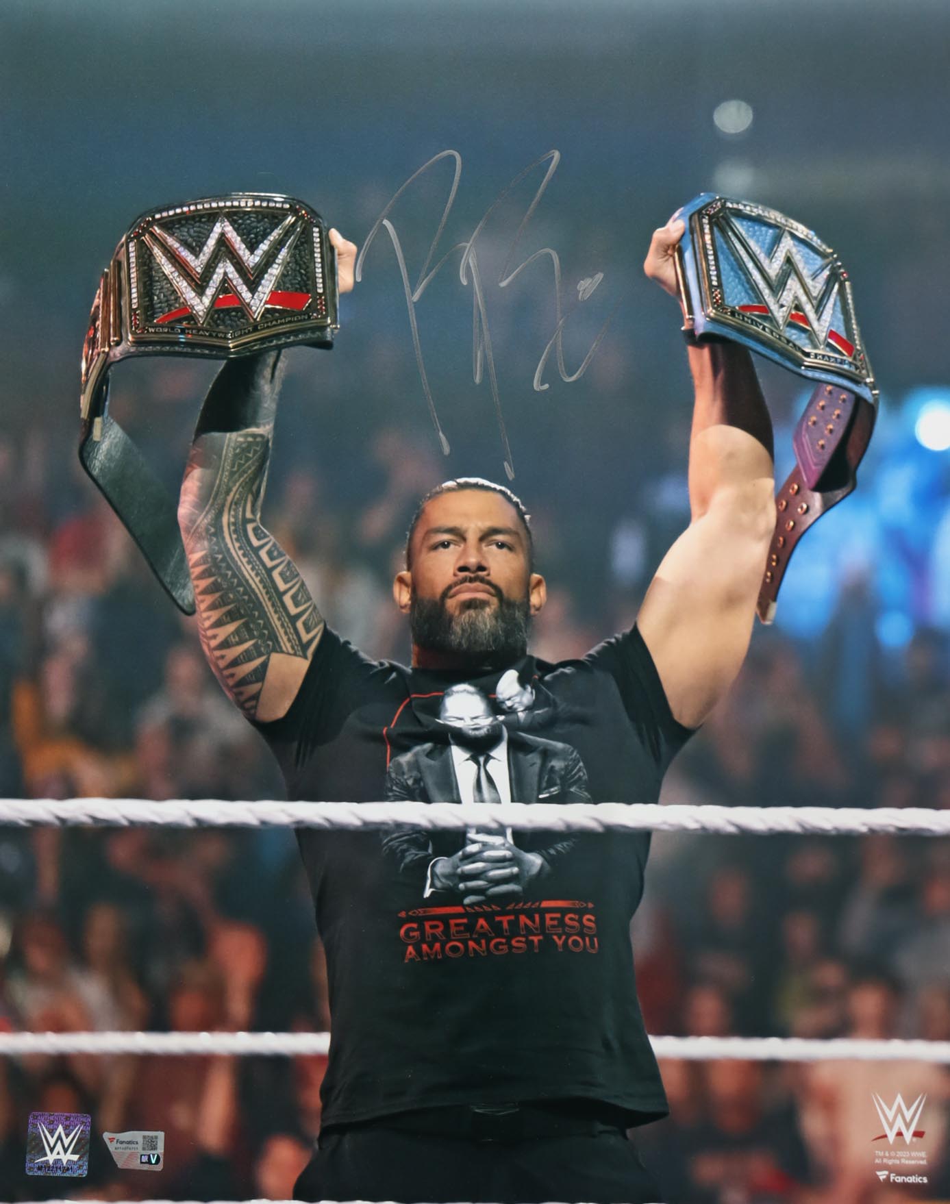 Roman Reigns Signed WWE 16x20 Photo (Fanatics) | Pristine Auction