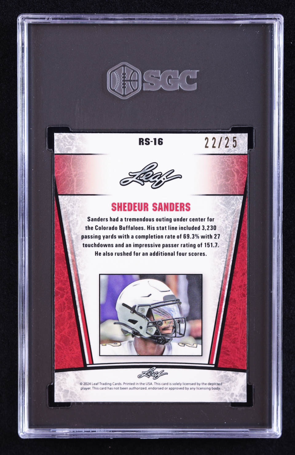 Shedeur Sanders 2024 Leaf Metal Special Release Rookie Silver Crystal ...