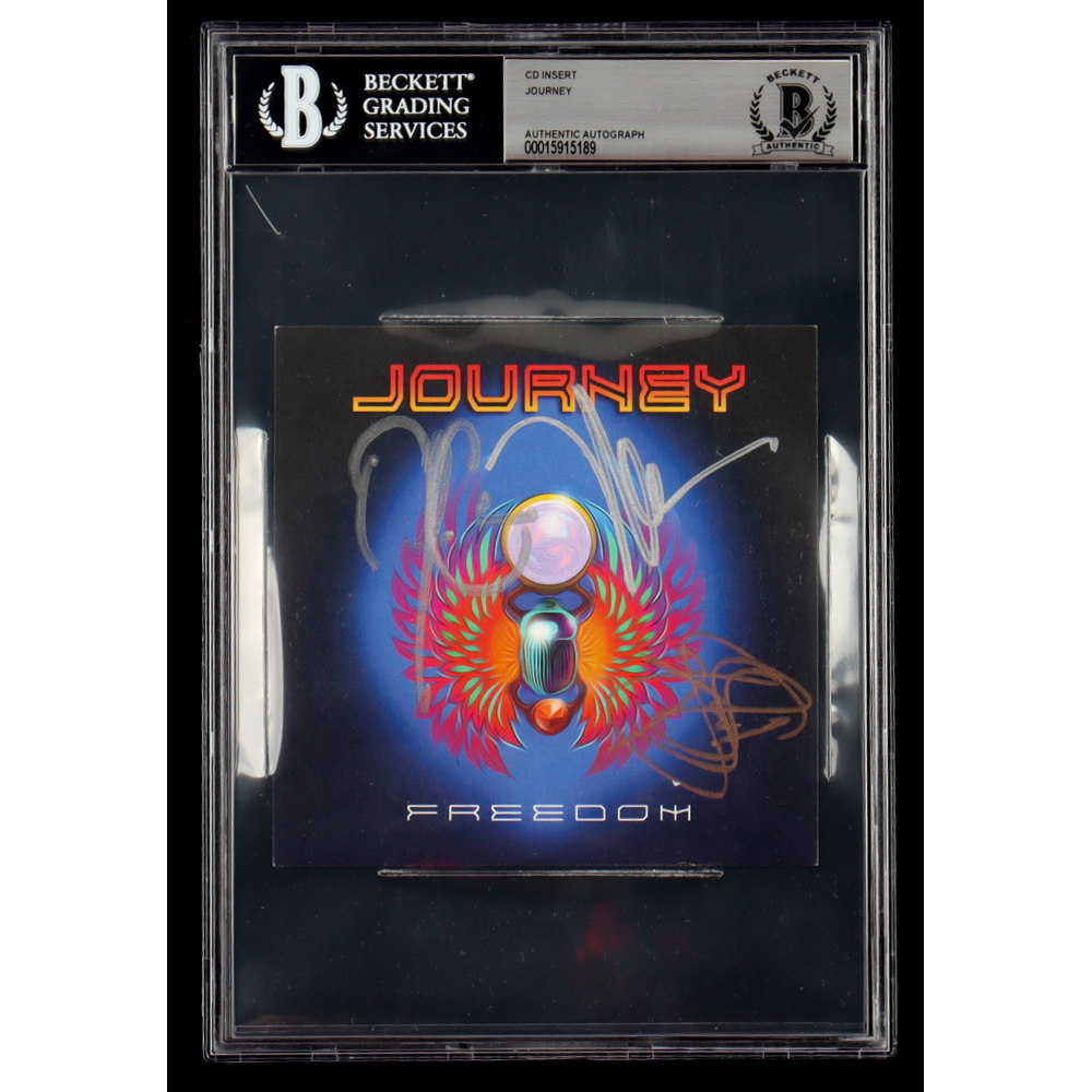 Jonathan Cain, Neal Schon, Arnel Pineda Signed "Freedom" CD Insert (BGS ...