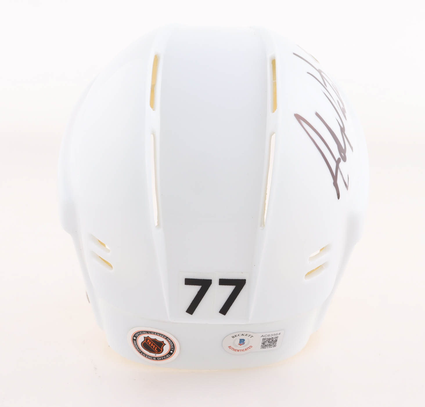 Adam Oates Signed Capitals Mini Helmet (Beckett) | Pristine Auction