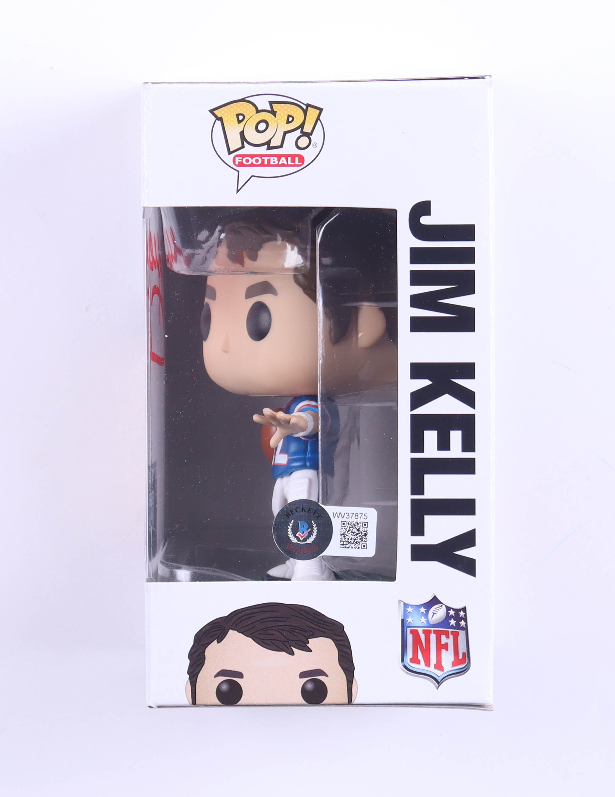 Jim Kelly Signed Bills #154 Funko Pop! Vinyl Figure (Beckett ...