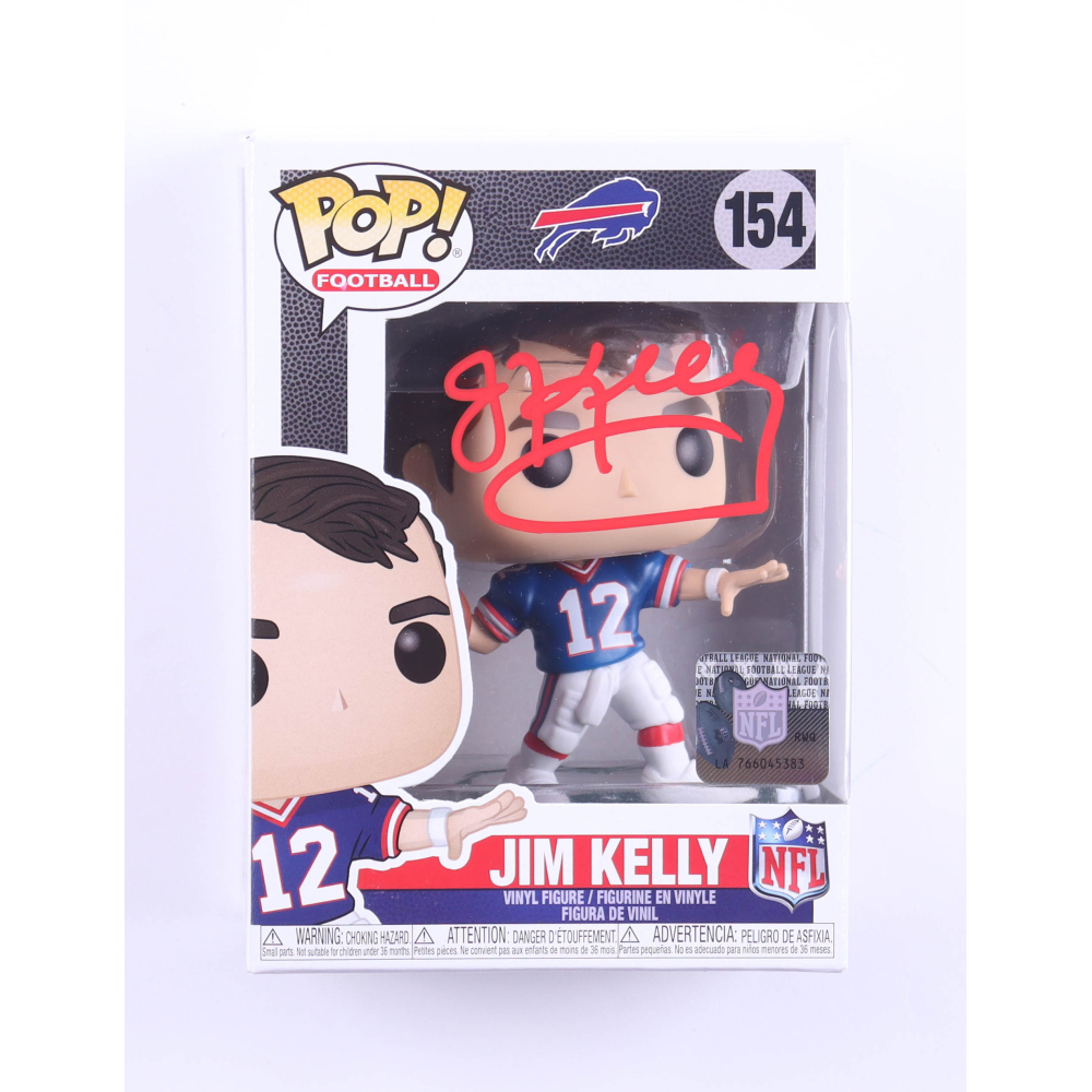 Jim Kelly Signed Bills #154 Funko Pop! Vinyl Figure (Beckett ...