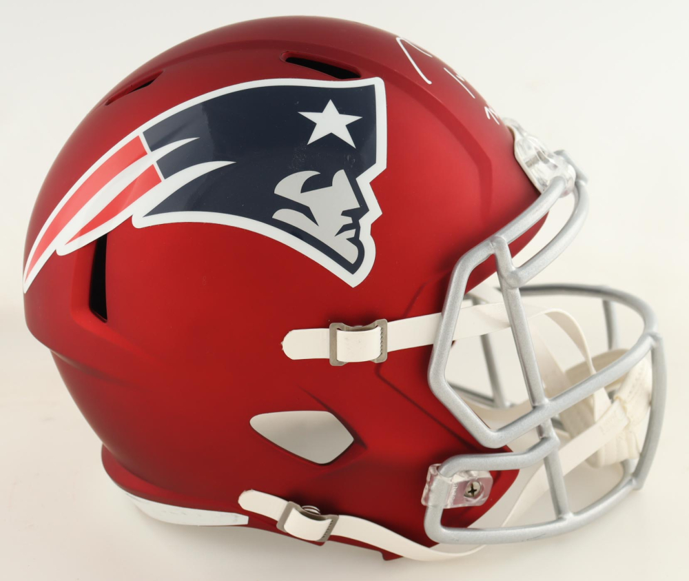 Tom Brady Signed Patriots Full-Size Flash Alternate Speed Helmet ...