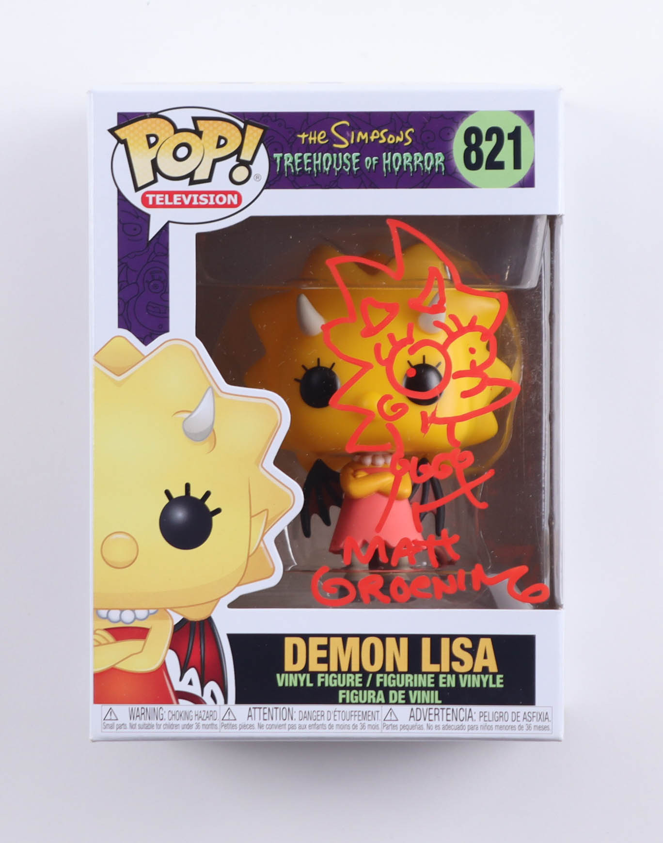 Matt Groening Signed "The Simpsons: Treehouse of Horror" #821 Demon ...