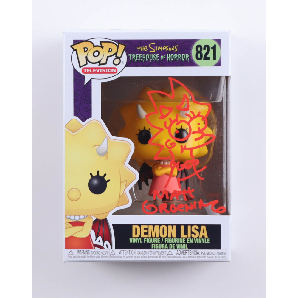 Matt Groening Signed "The Simpsons: Treehouse of Horror" #821 Demon ...