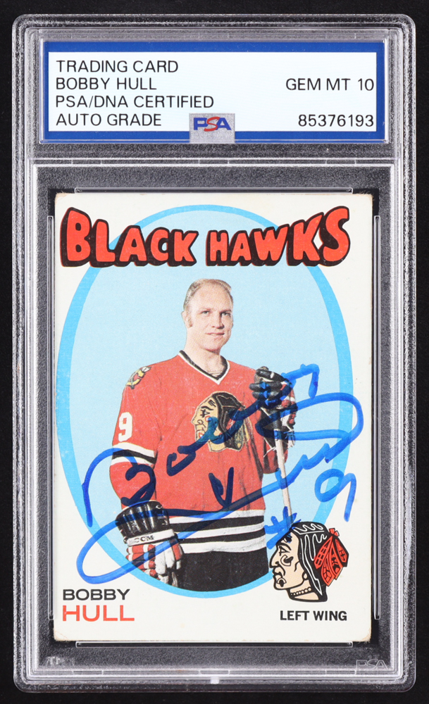 Bobby Hull Signed 1971-72 Topps #50 (PSA | Autograph Grade 10 ...