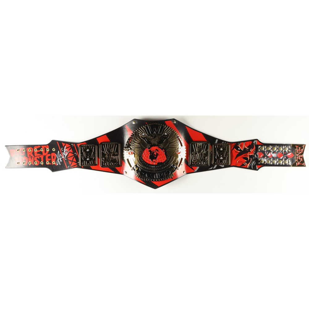 Kane Signed WWE Official Authentic Signature Series Championship Belt ...