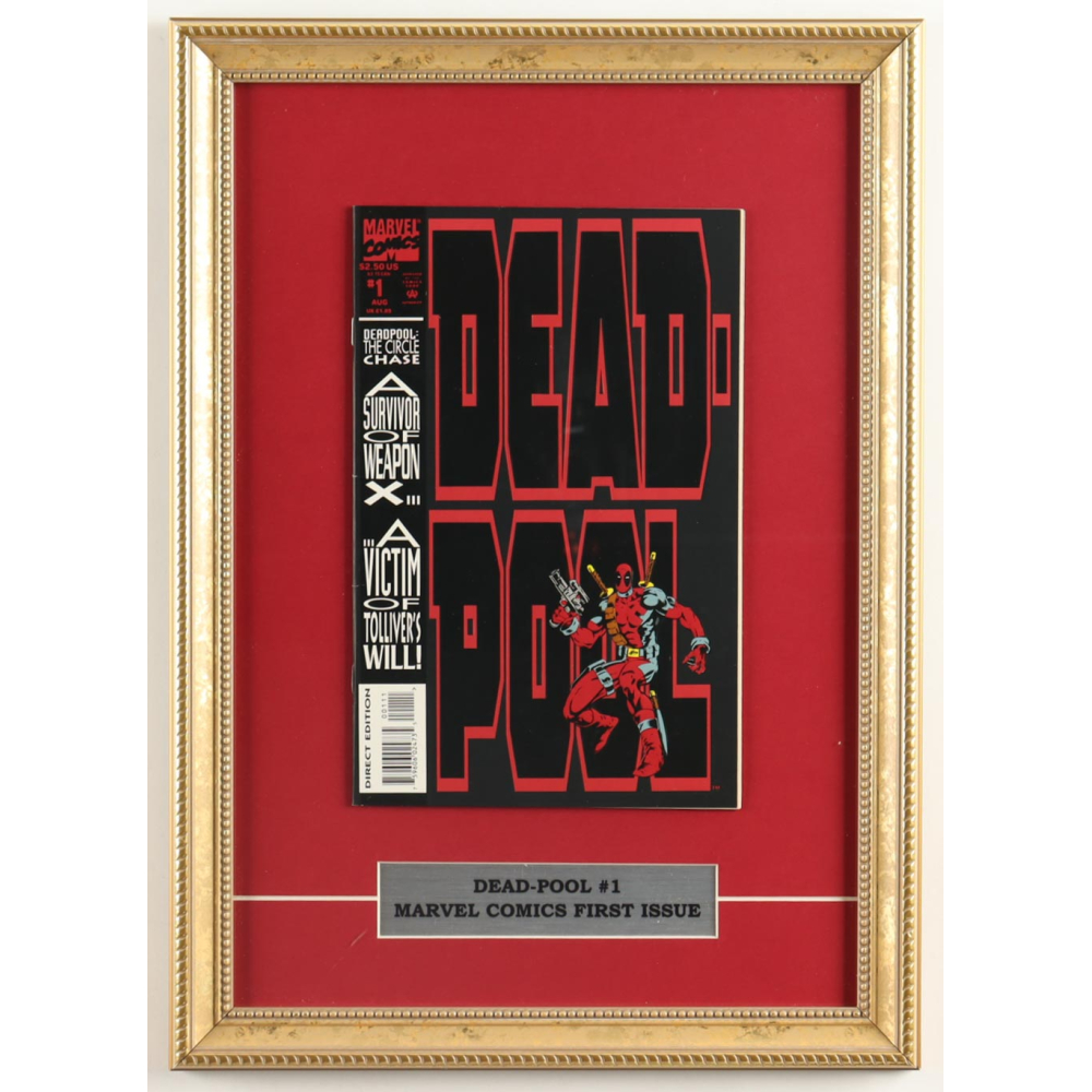 1993 "Deadpool - The Circle Chase" Issue #1 Marvel Custom Framed Comic ...