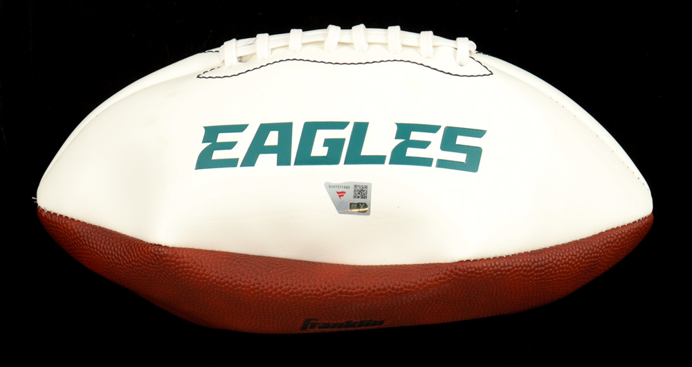 Jalen Hurts & DeVonta Smith Signed Eagles Logo Football (Fanatics ...