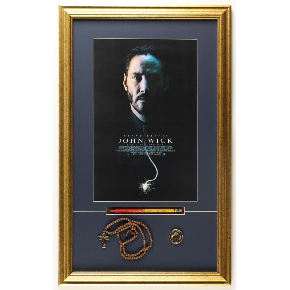 "John Wick: Chapter 2" Custom Framed Movie Poster Display with Prop ...