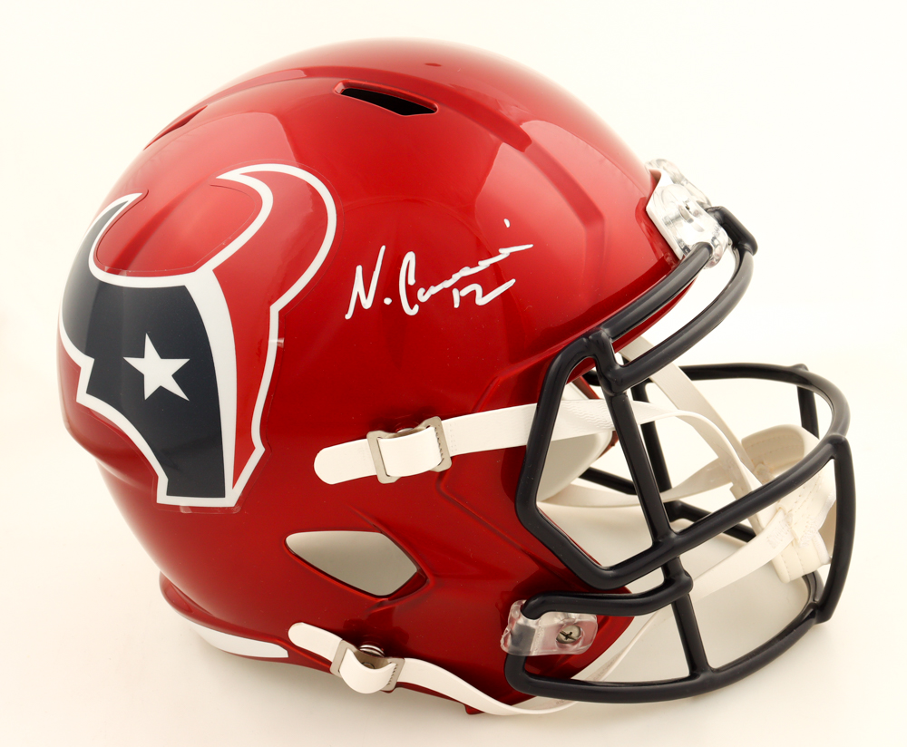 Nico Collins Signed Texans Full-Size Flash Alternate Speed Helmet ...