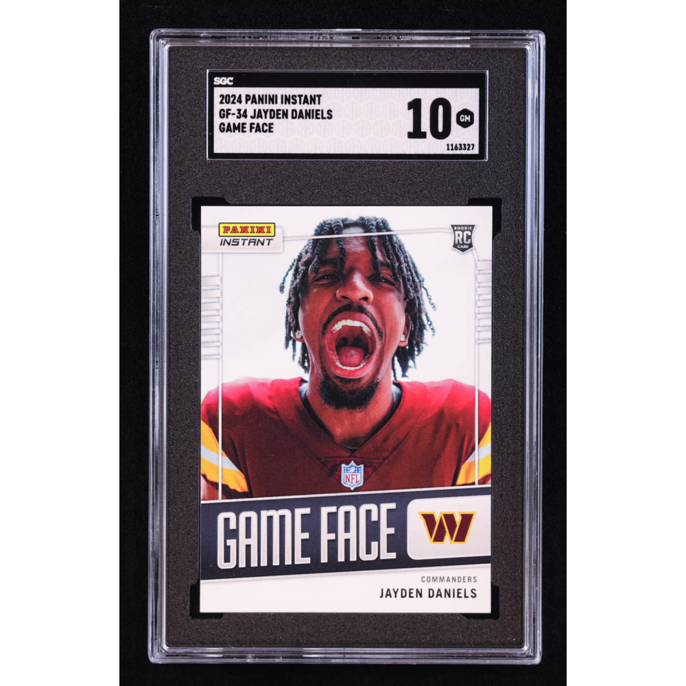 Jayden Daniels 2024 Panini Instant Game Face #GF34 RC (SGC 10) | Pristine Auction