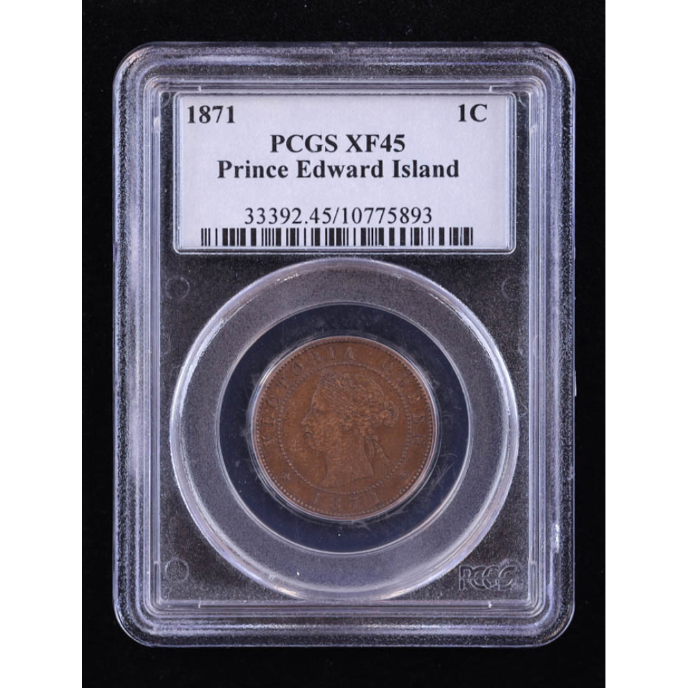 1871 Prince Edward Island 1C Coin, British North American Colony (PCGS ...