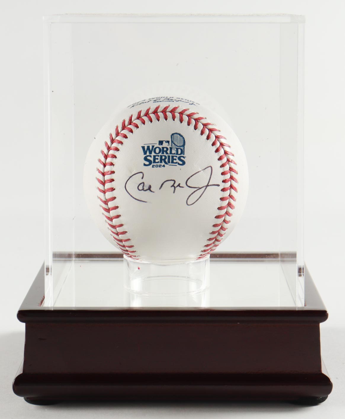 Cal Ripken Jr. Signed 2024 World Series Baseball With Display Case (MLB ...
