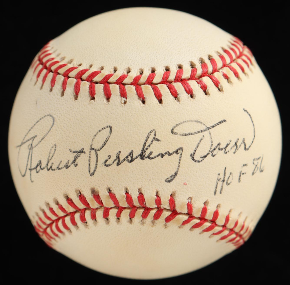 Bobby Doerr Signed OAL Baseball with Display Case Inscribed "HOF 86 ...