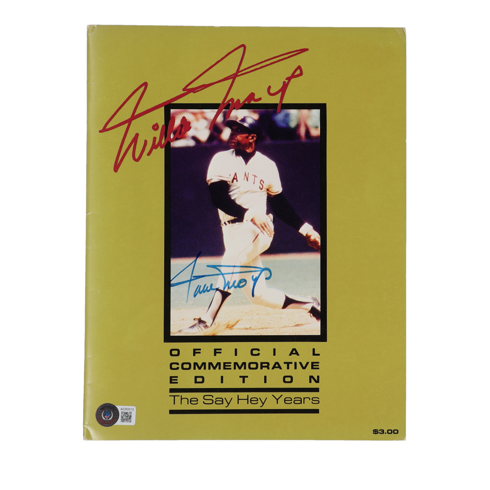 Willie Mays Signed Willie Mays "The Say Hey Years" Official ...