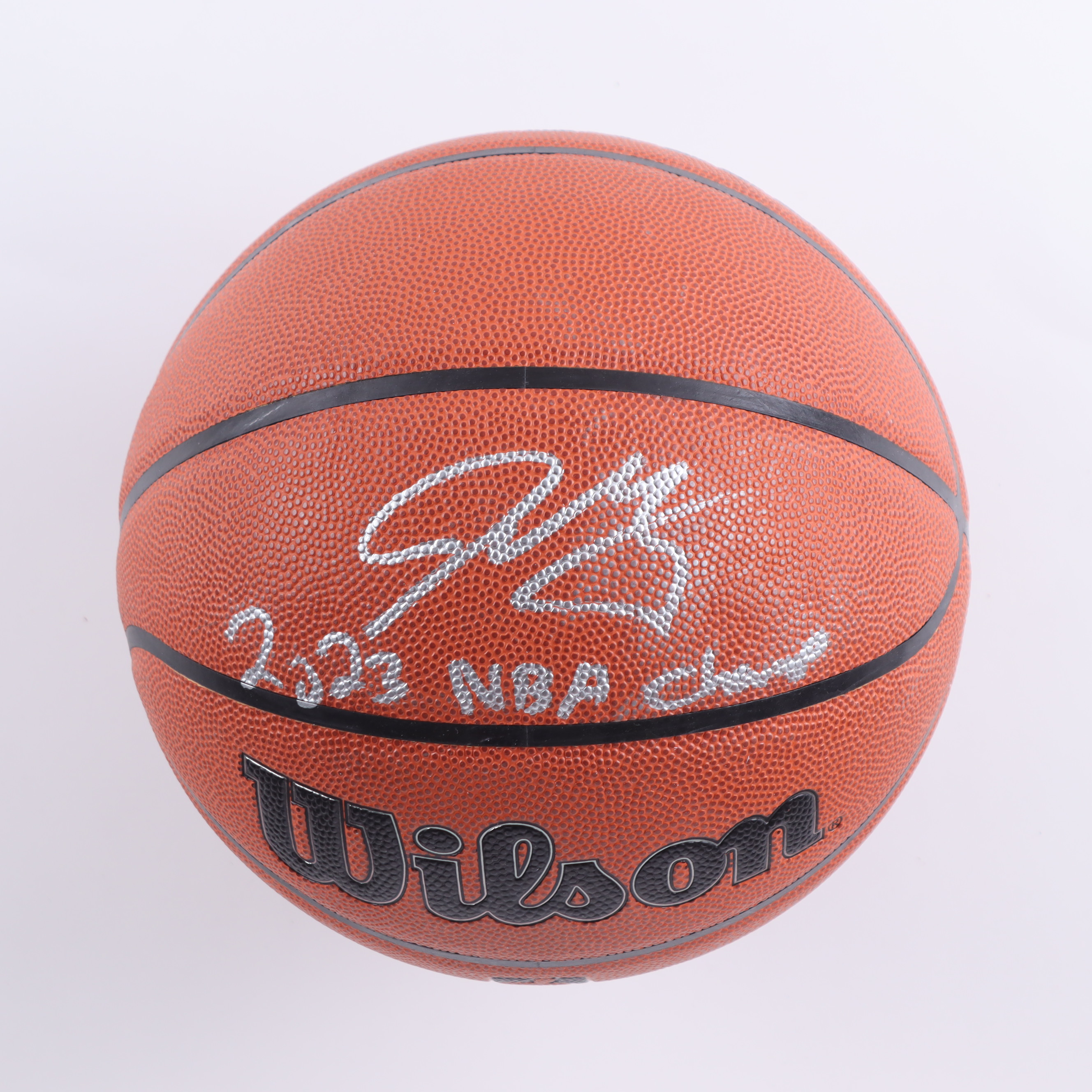 Nikola Jokic Signed NBA Basketball Inscribed "2023 NBA Champ" (Fanatics ...