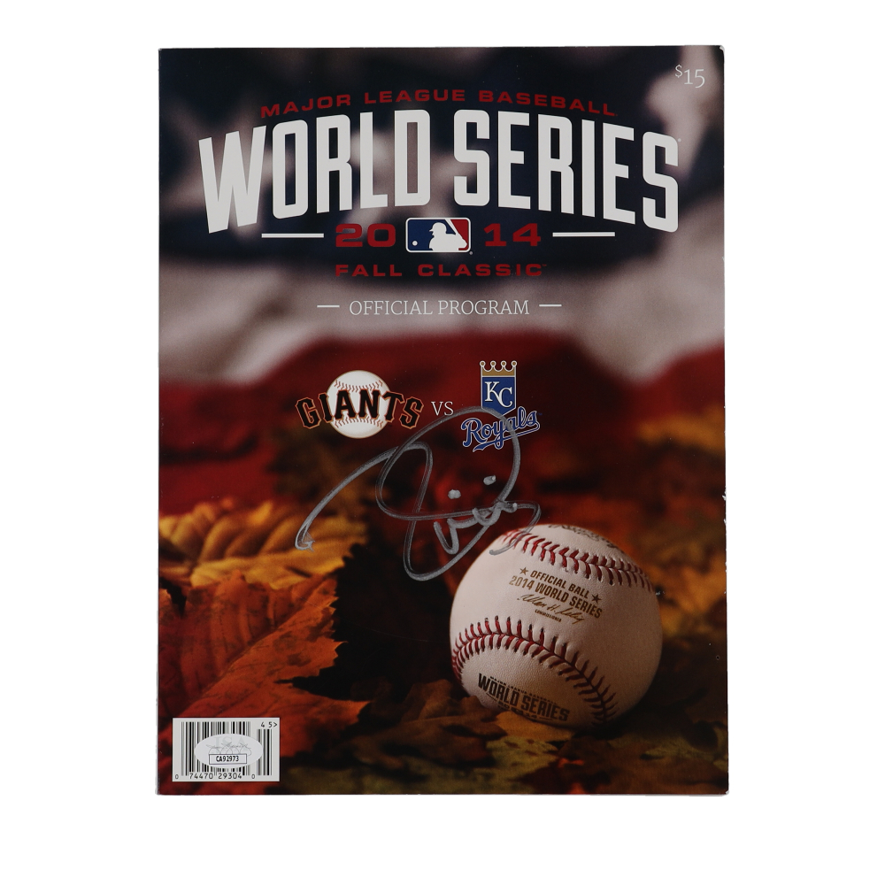 Tim Lincecum Signed 2014 Official World Series Program (JSA) | Pristine ...